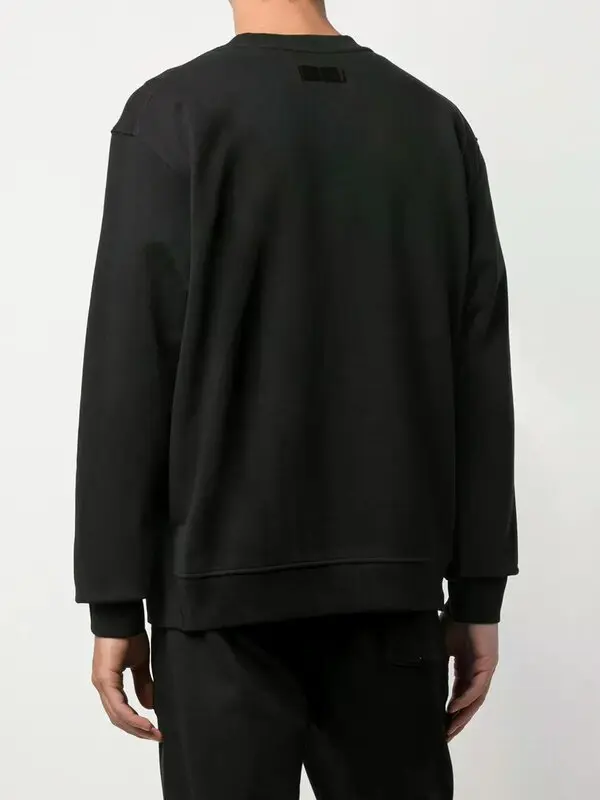 3.1 Phillip Lim Logo Patch Detail Sweatshirt - Black
