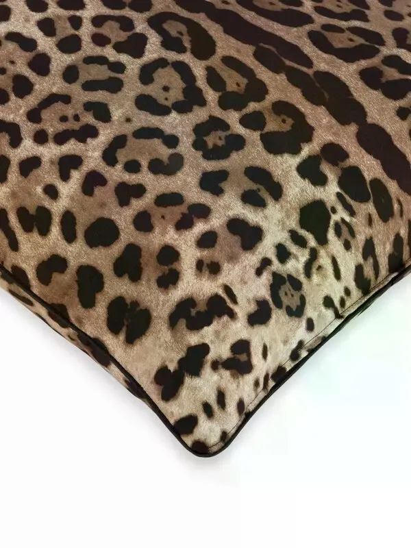 Dolce & Gabbana Leopard-print Silk Twill Cushion
