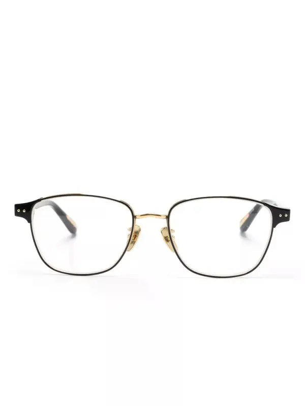 Linda Farrow Alvar Square Frame Glasses - Black