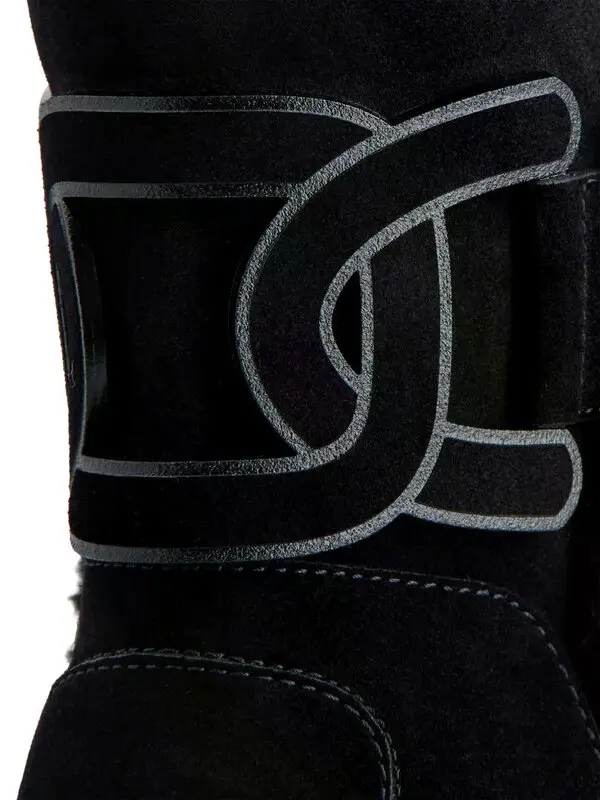 TOD'S Kate Shearling Boots - Black
