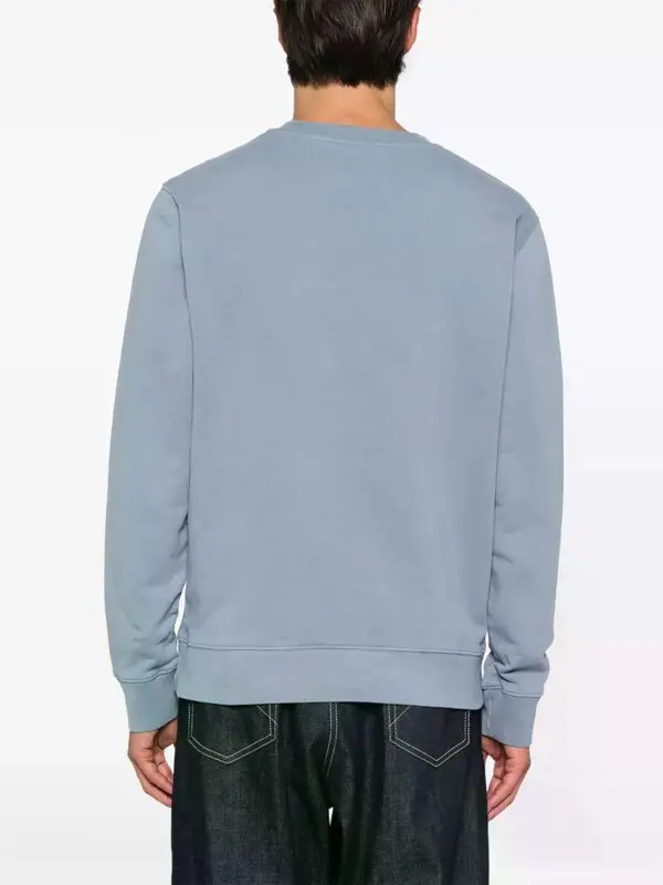 Maison Kitsuné Fox Head Patch Sweatshirt - Blue