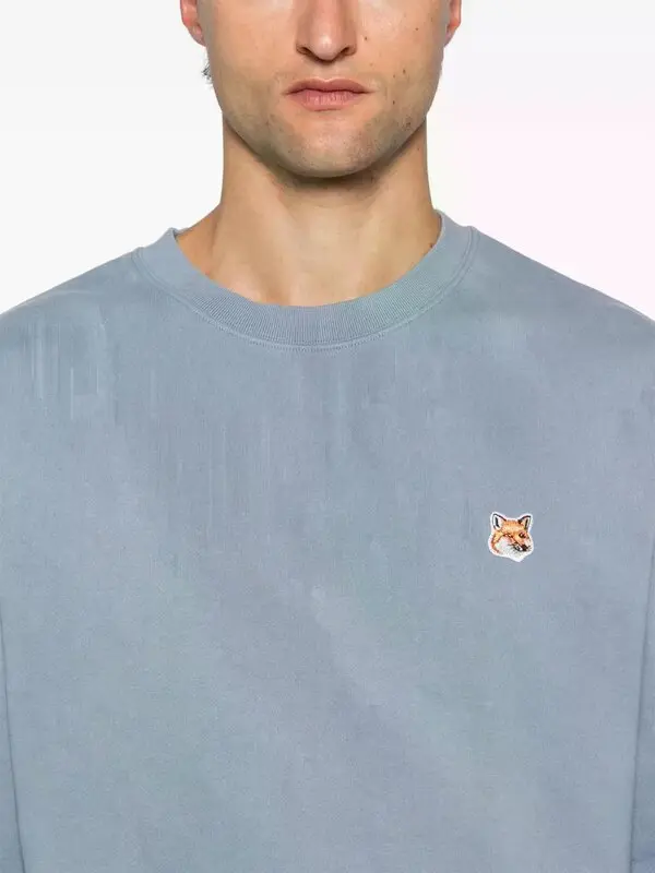Maison Kitsuné Fox Head Patch Sweatshirt - Blue