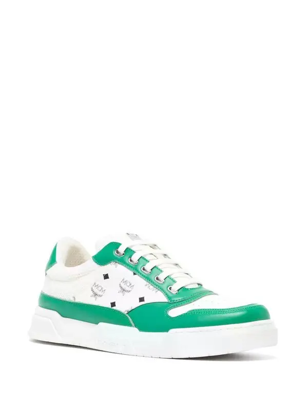 Mcm Skyward Monogram-print Low-top Sneakers