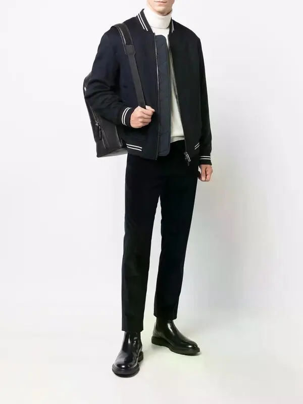 PT TORINO Slim-fit Velvet Trousers - Blue