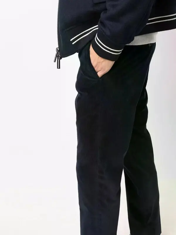 PT TORINO Slim-fit Velvet Trousers - Blue