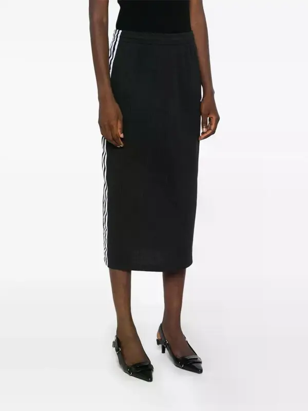Adidas 3-stripes Ribbed Knit Pencil Skirt