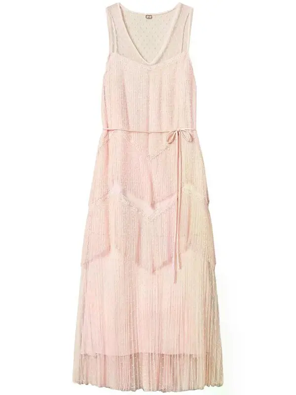 TWINSET Pleated Tulle Dress