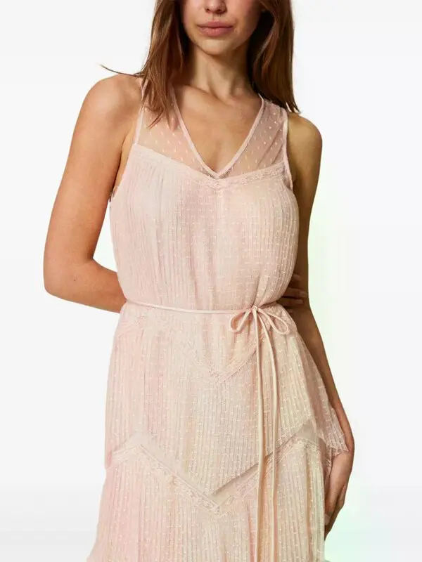 TWINSET Pleated Tulle Dress