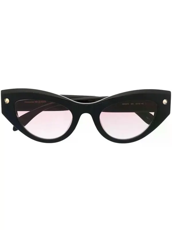 Alexander McQueen Cat-eye Frame Sunglasses - Black