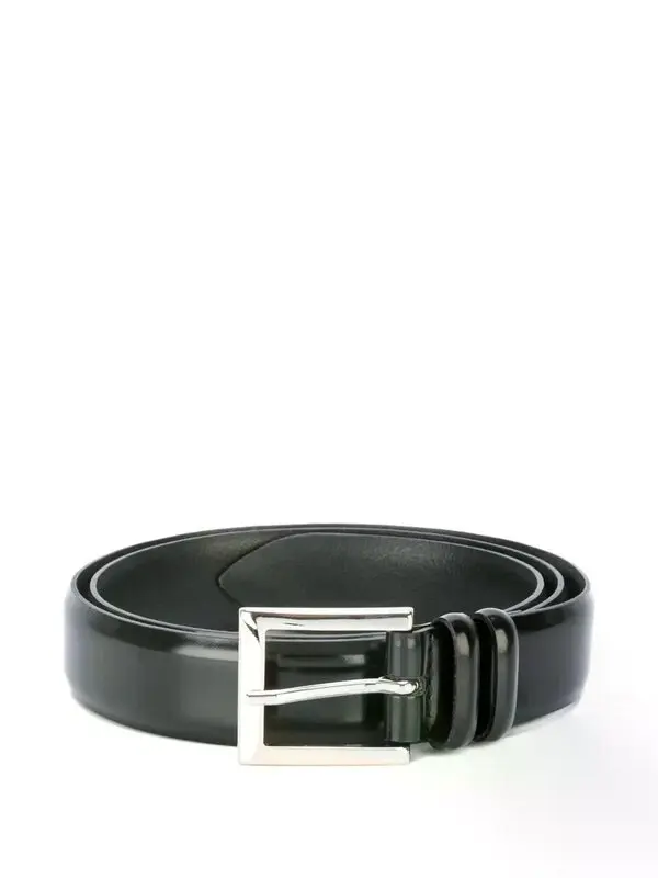 Orciani Leather Belt With Pin Buckle - Black