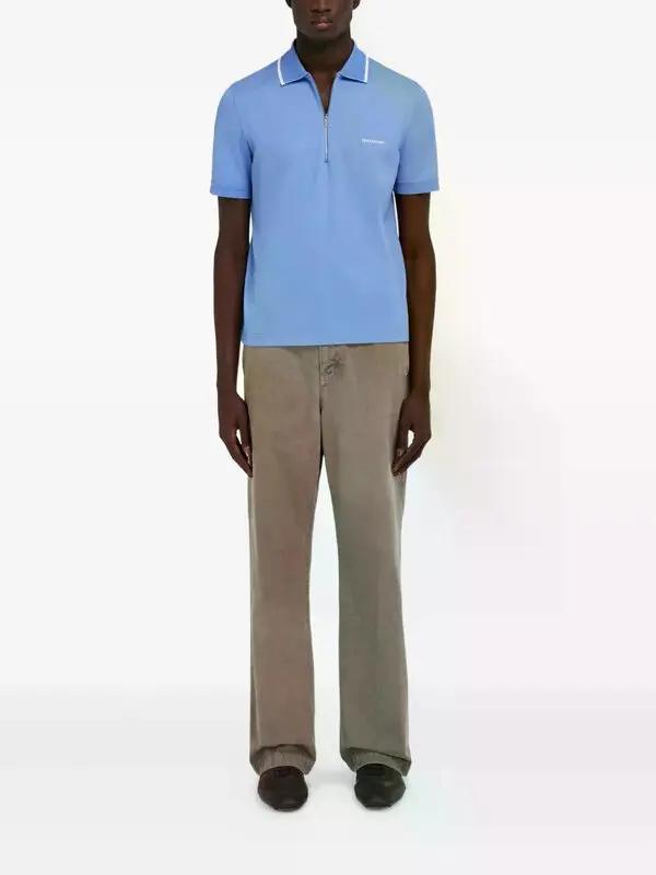 FERRAGAMO Zip-up Polo Shirt