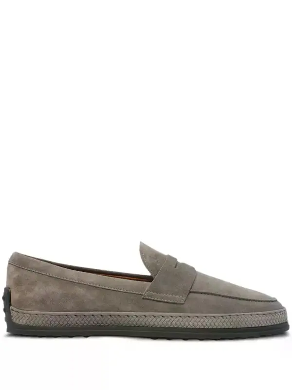 TOD'S Suede Loafers - Grey