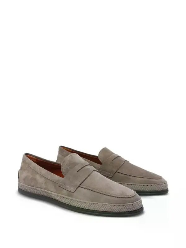 TOD'S Suede Loafers - Grey