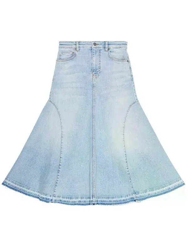 GANNI A-line Denim Skirt