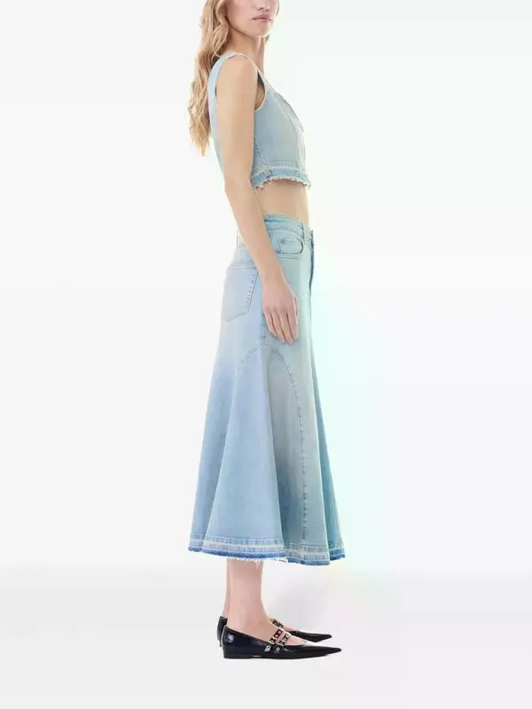 GANNI A-line Denim Skirt