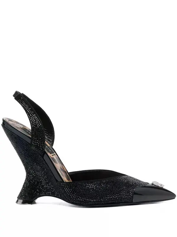 Philipp Plein Decollete 105mm Crystal-embellished Pumps