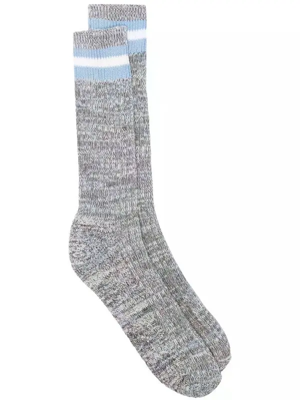 Universal Works Everyday Stripe Socks - Blue