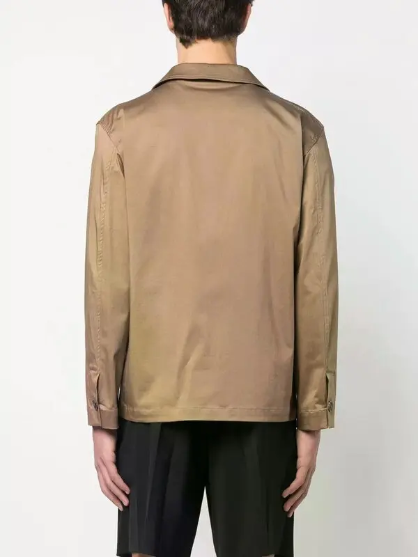 LARDINI Long-sleeve Stretch-cotton Shirt