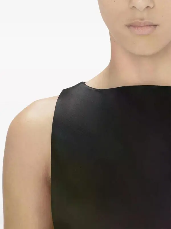 JW Anderson Square Neck Tank Top With Embroidered Anchor Logo