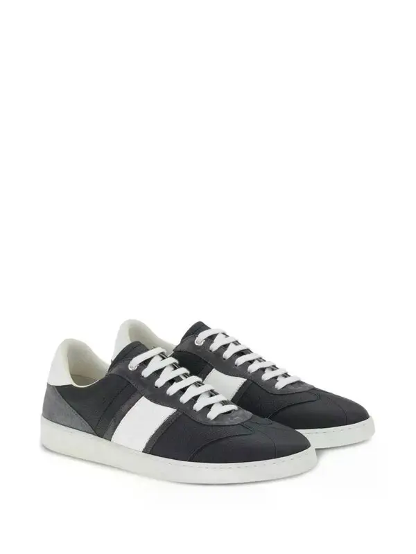 FERRAGAMO Logo-embossed Leather Sneakers