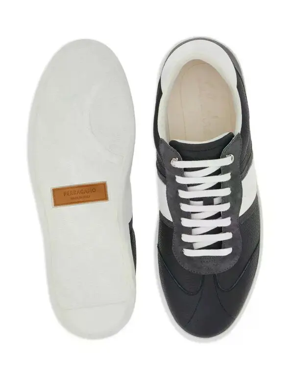 FERRAGAMO Logo-embossed Leather Sneakers