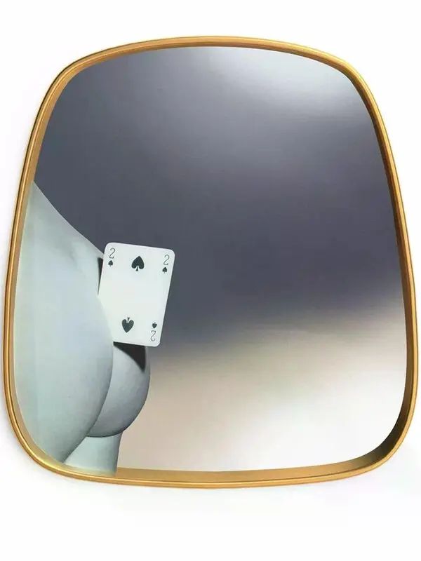 SELETTI Two Of Spades Mirror - Grey