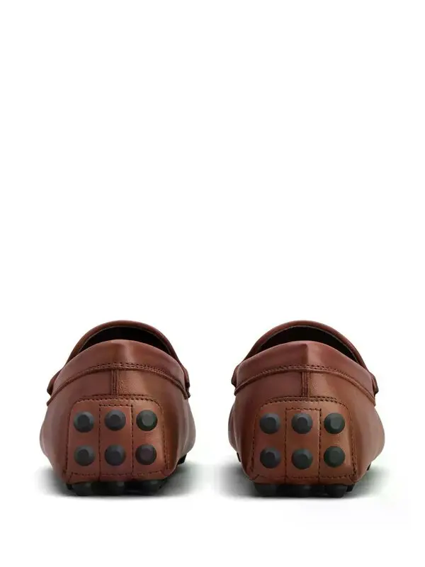 TOD'S Logo-embossed Leather Penny Loafers