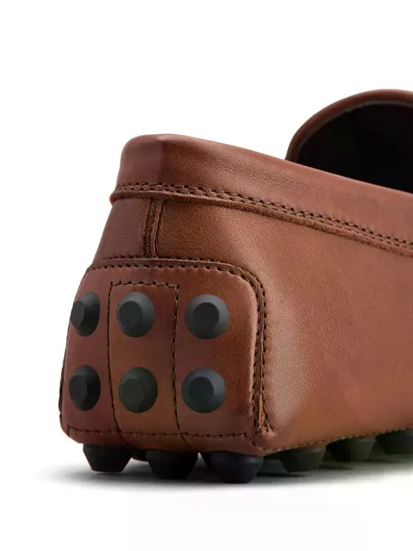 TOD'S Logo-embossed Leather Penny Loafers