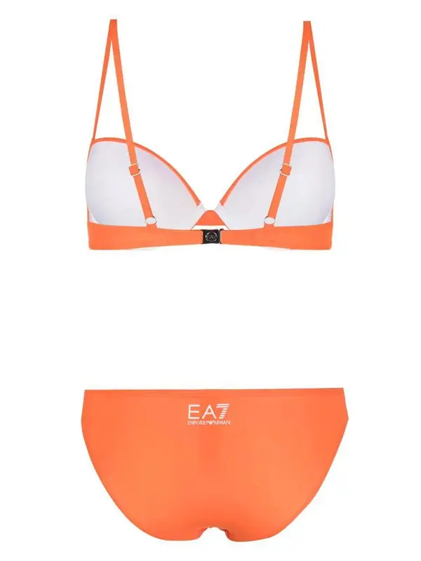 EA7 Logo-print Bikini Set