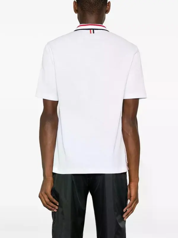 Thom Browne Rwb-stripe Cotton Shirt