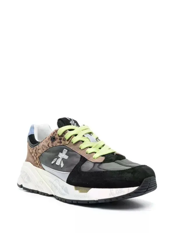 Premiata Mase Logo-patch Sneakers - Black
