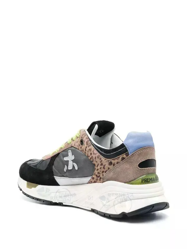 Premiata Mase Logo-patch Sneakers - Black