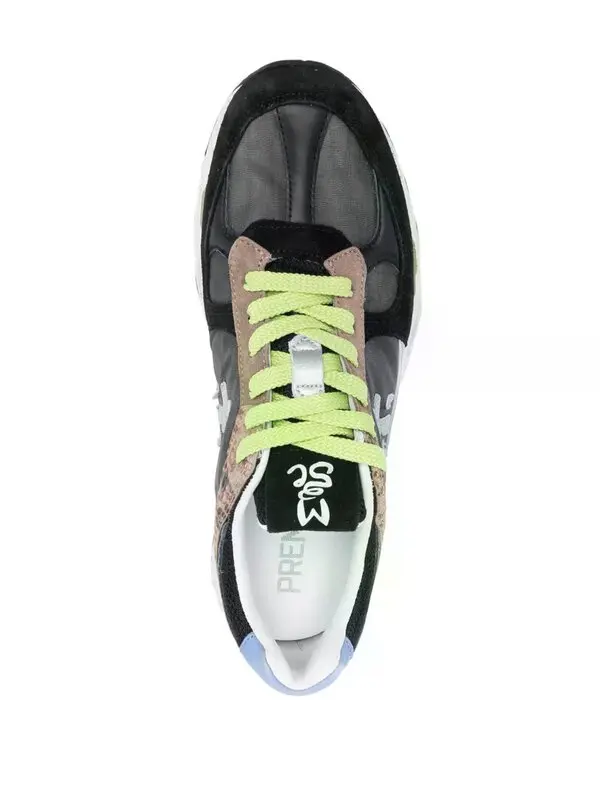 Premiata Mase Logo-patch Sneakers - Black