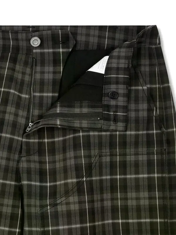 STUDIO TOMBOY Tartan-check Wide-leg Trousers