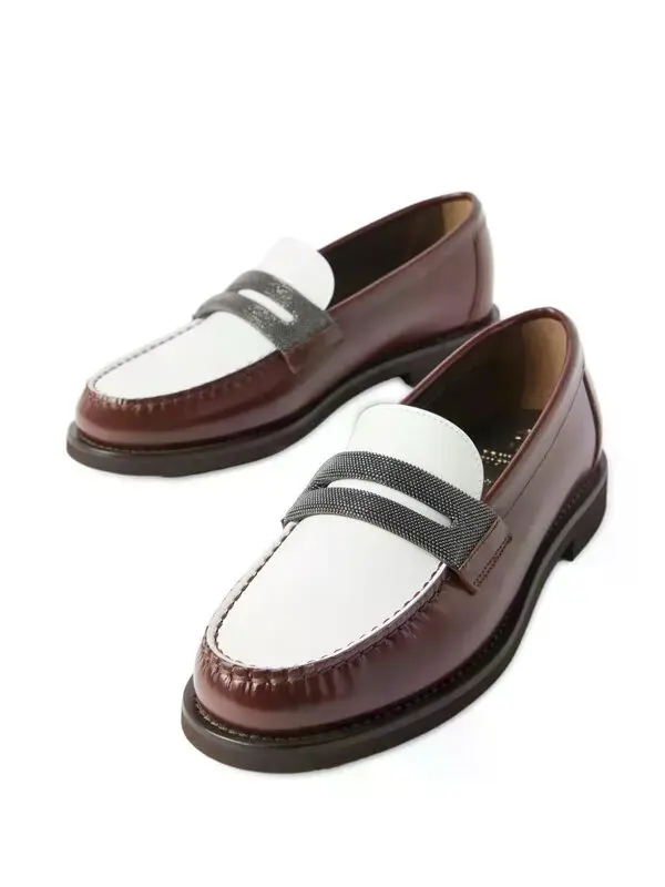 Brunello Cucinelli Leather Loafers