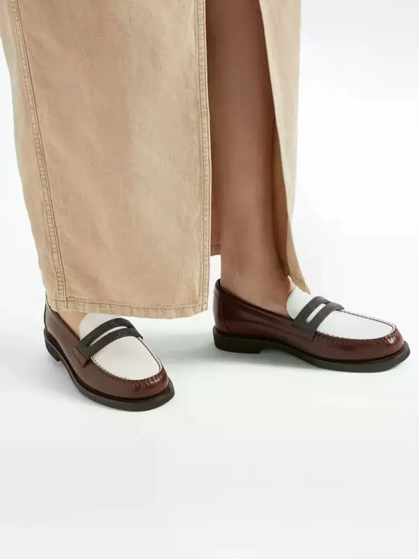 Brunello Cucinelli Leather Loafers