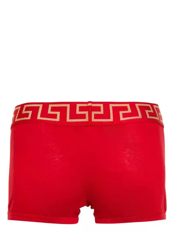 Versace Cotton-jersey Trunks - Red
