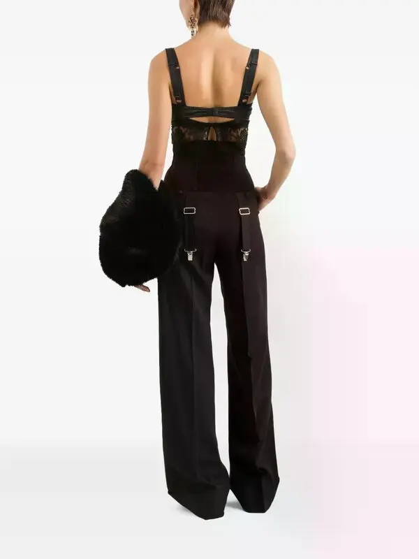 Dolce & Gabbana High-waisted Wide-leg Tailored Trousers