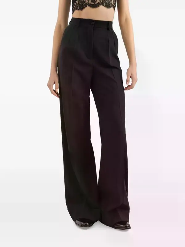 Dolce & Gabbana High-waisted Wide-leg Tailored Trousers