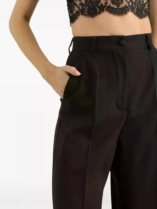 Dolce & Gabbana High-waisted Wide-leg Tailored Trousers