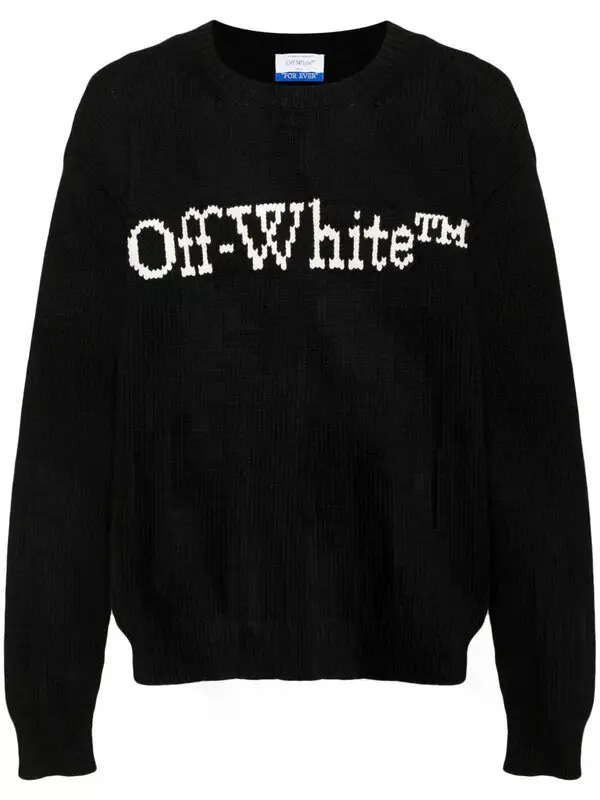 Off-White Intarsia-knit Logo Jumper