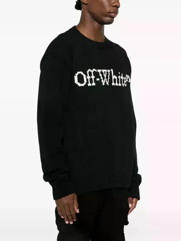 Off-White Intarsia-knit Logo Jumper