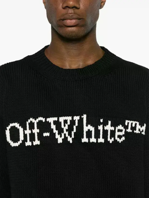 Off-White Intarsia-knit Logo Jumper