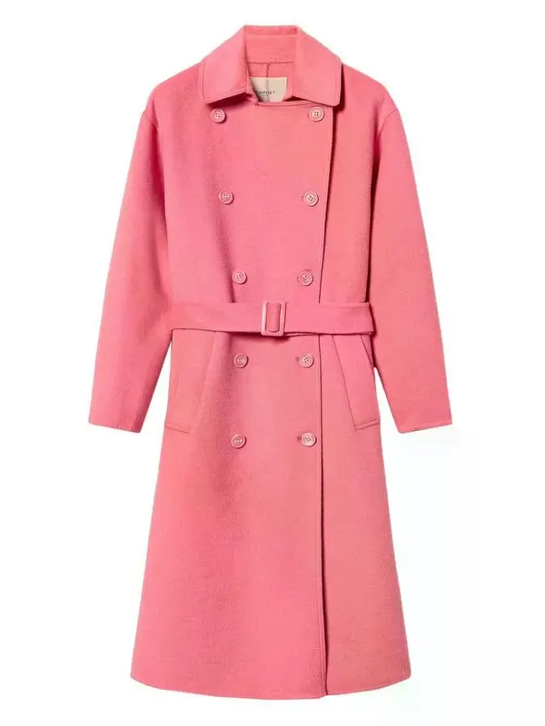 TWINSET Double-breasted Coat - Pink