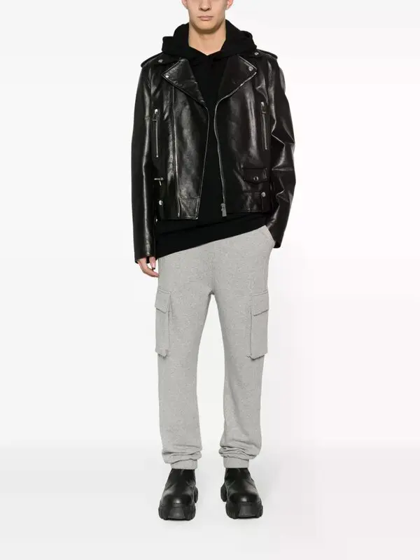Balmain Logo-print Cotton Track Pants - Grey