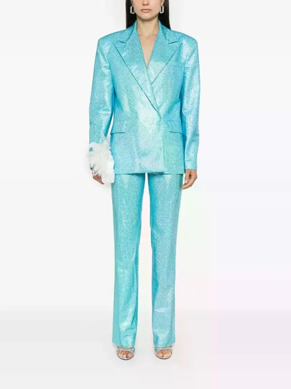 Giuseppe Di Morabito Rhinestone Embellished Straight Leg Trousers
