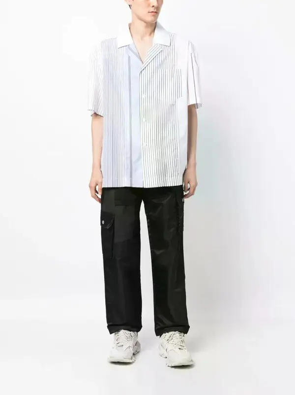 FENG CHEN WANG Panelled Drawstring Wide-leg Trousers