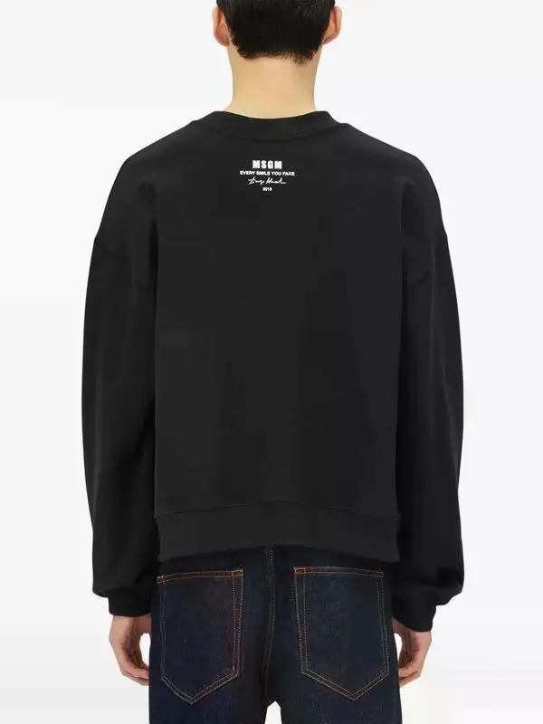 MSGM Slogan-embroidered Sweatshirt