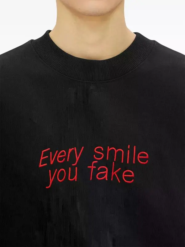 MSGM Slogan-embroidered Sweatshirt