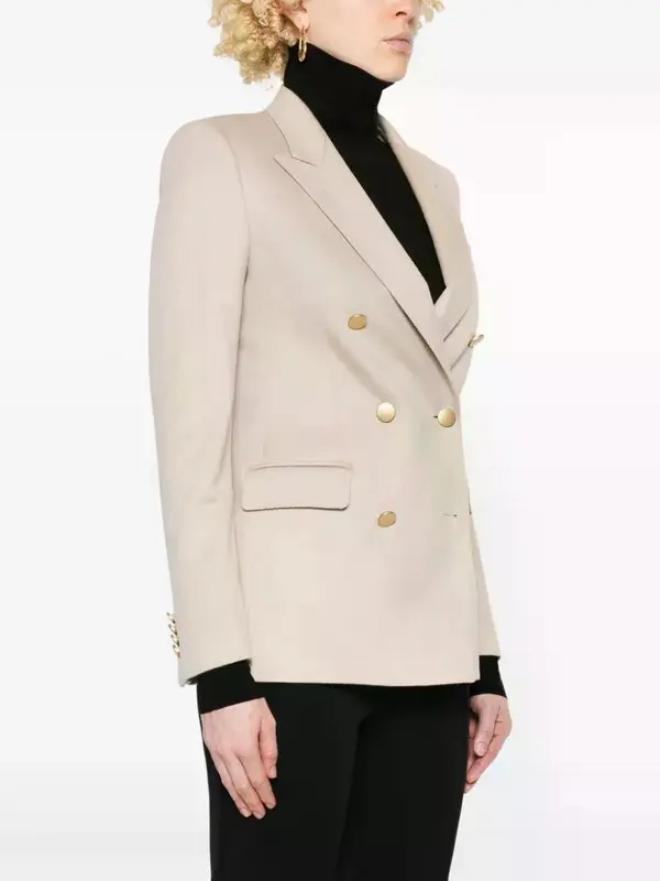 Tagliatore Double-breasted Cashmere Blazer - Neutrals